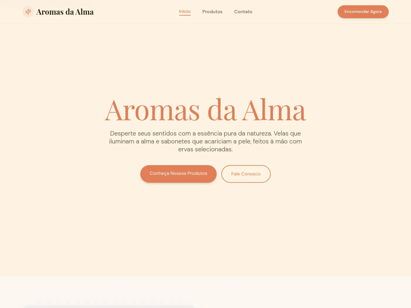 Aromas da Alma Site