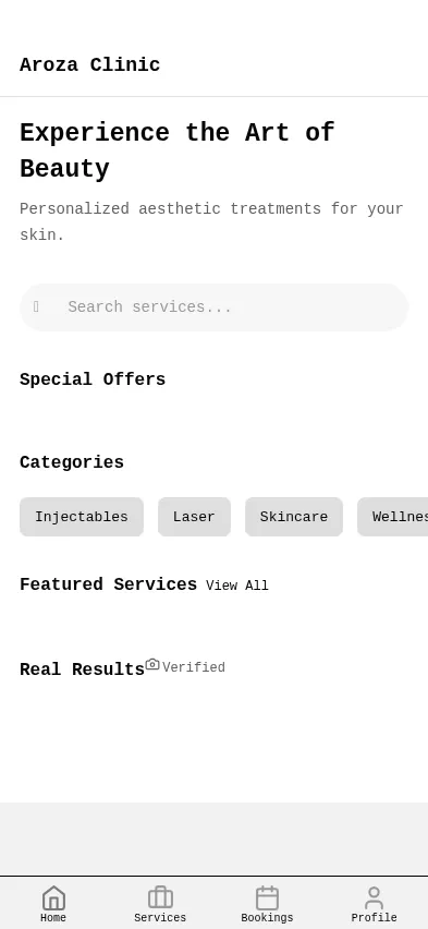 Aroza Clinic App