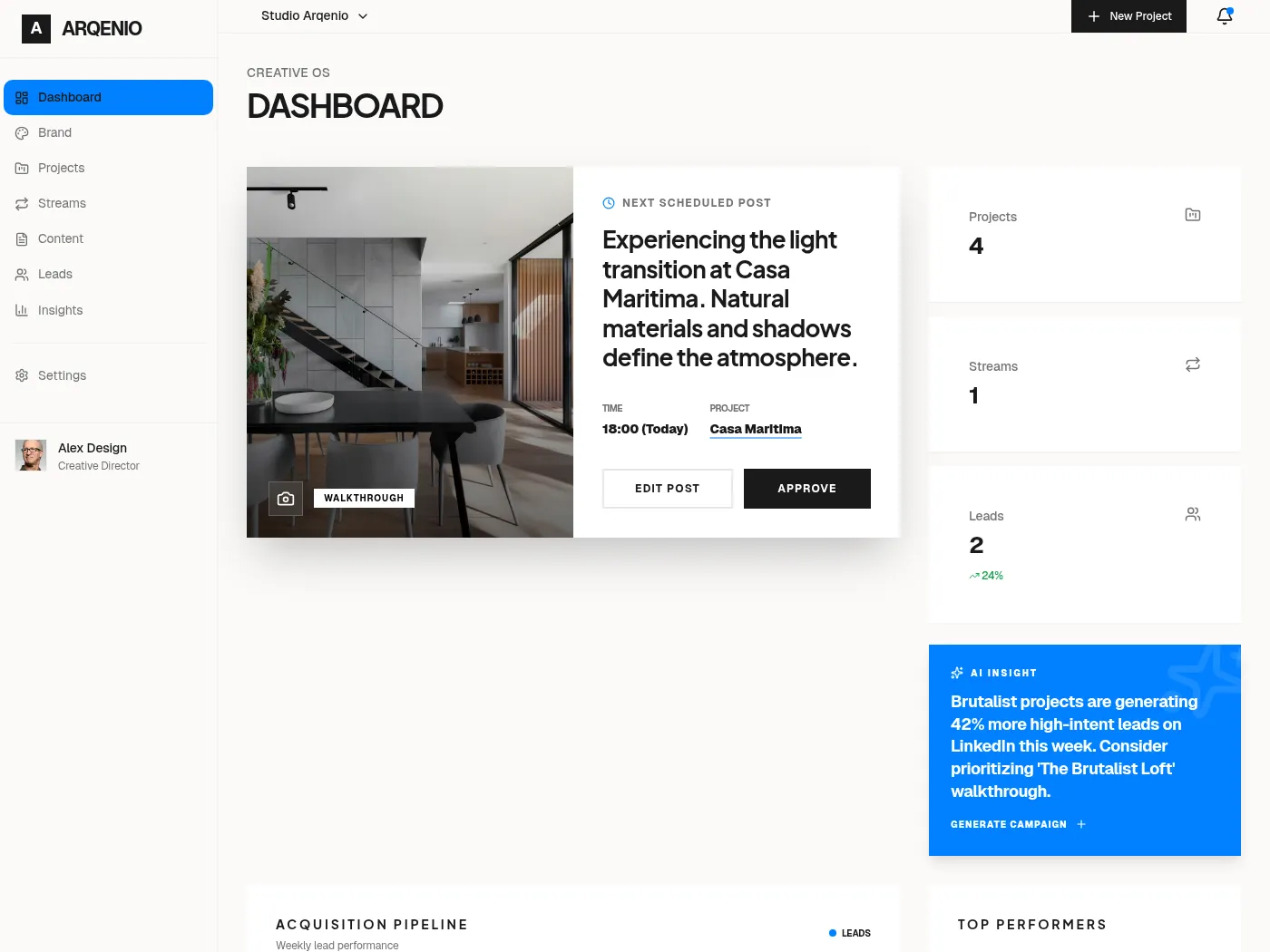 ARQENIO Creative OS