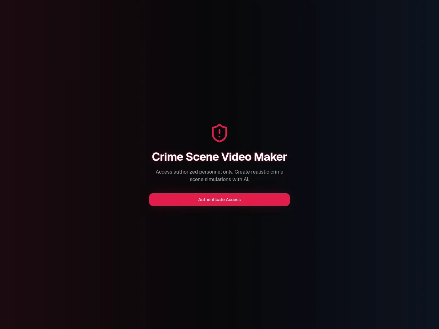 Crime Scene Video Maker