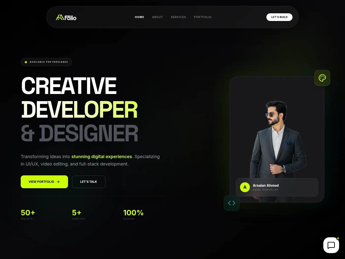 ArsalanFolio Pro Portfolio