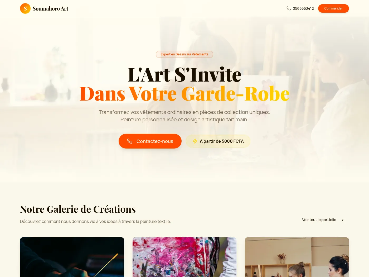 Artistic Clothing Poster