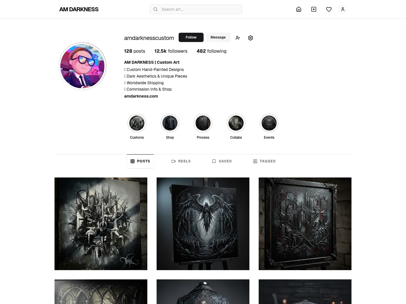 Custom Art Portfolio