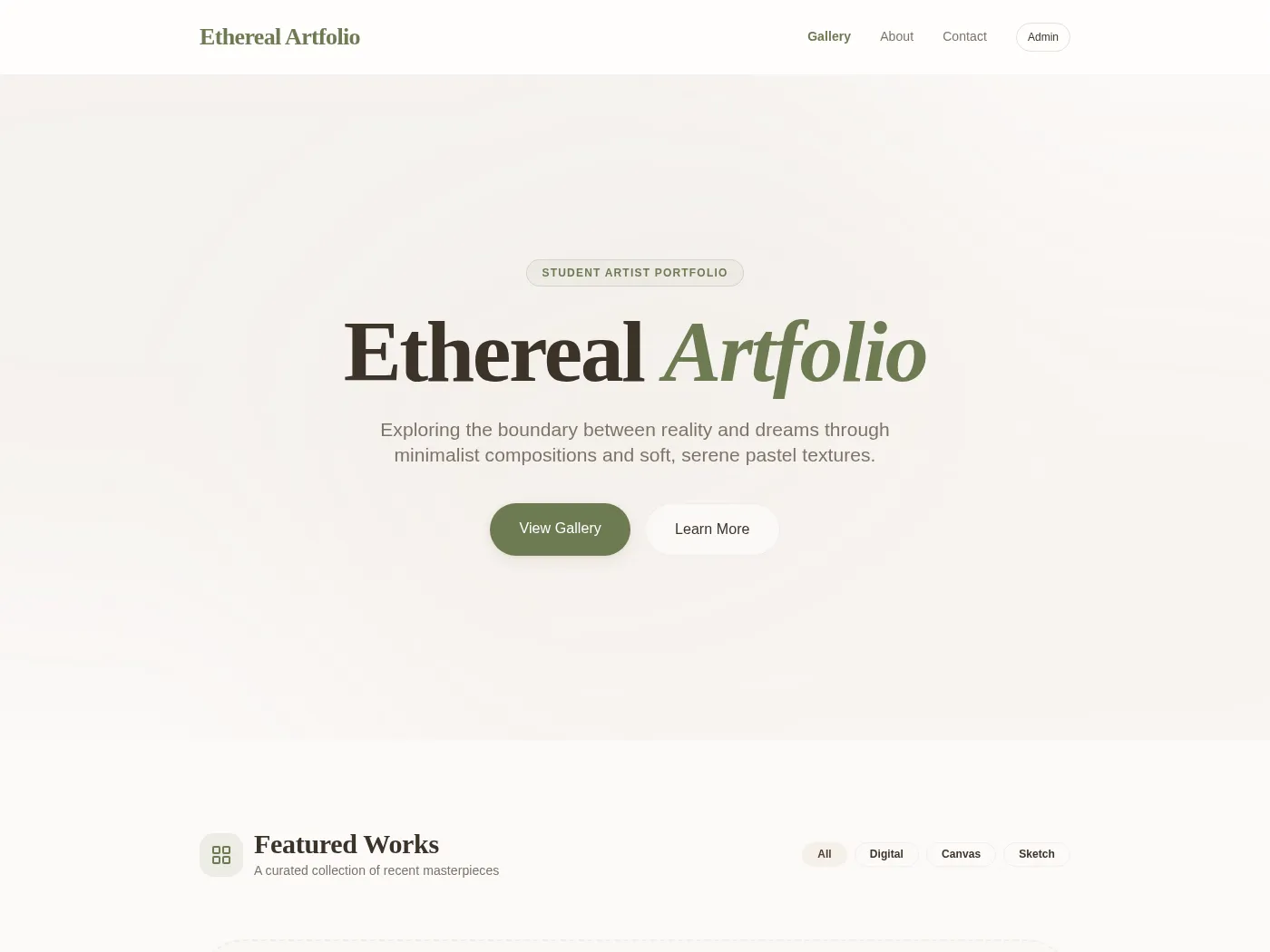 Ethereal Artfolio
