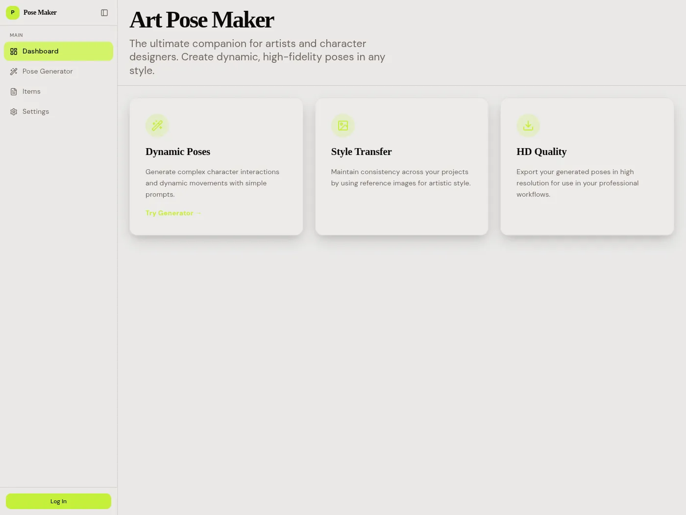 Art Pose Generator
