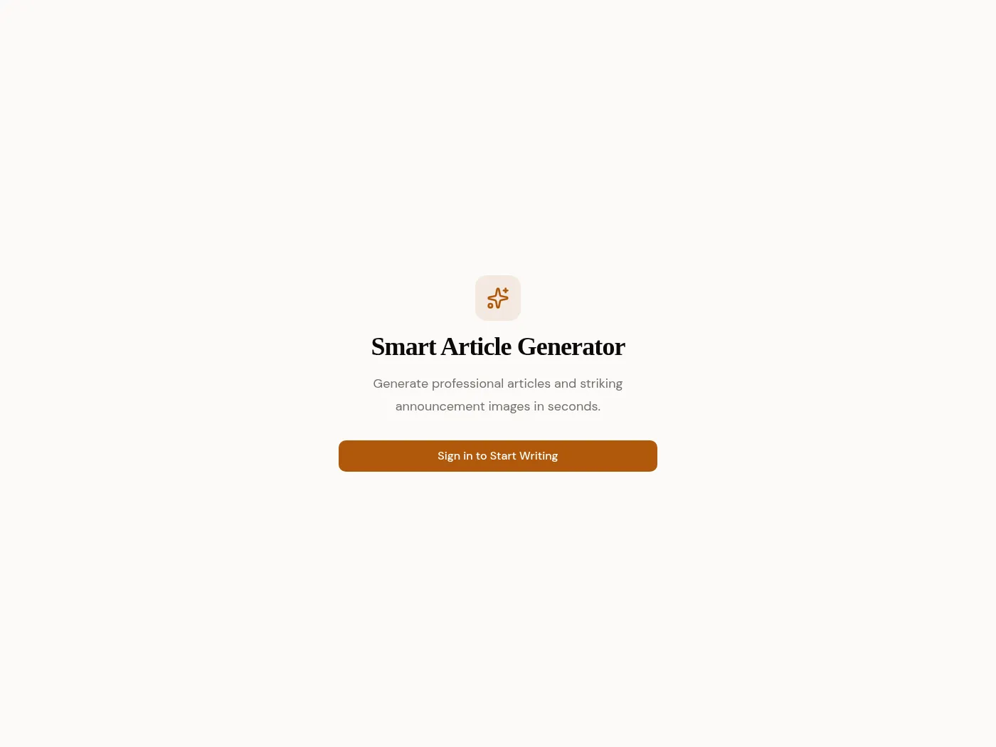 Smart Article Generator