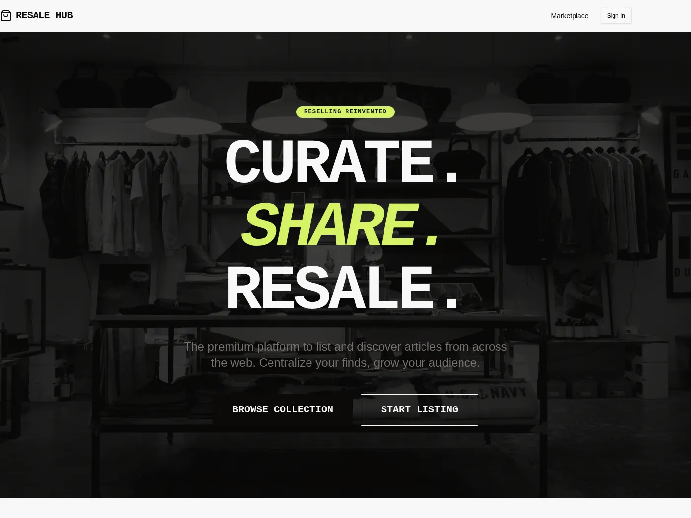 Article Resale Hub