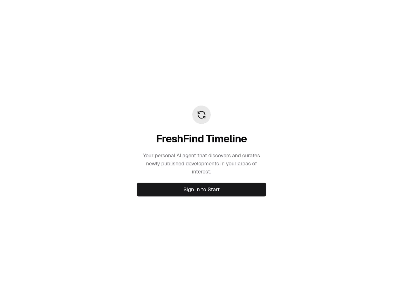 FreshFind Timeline