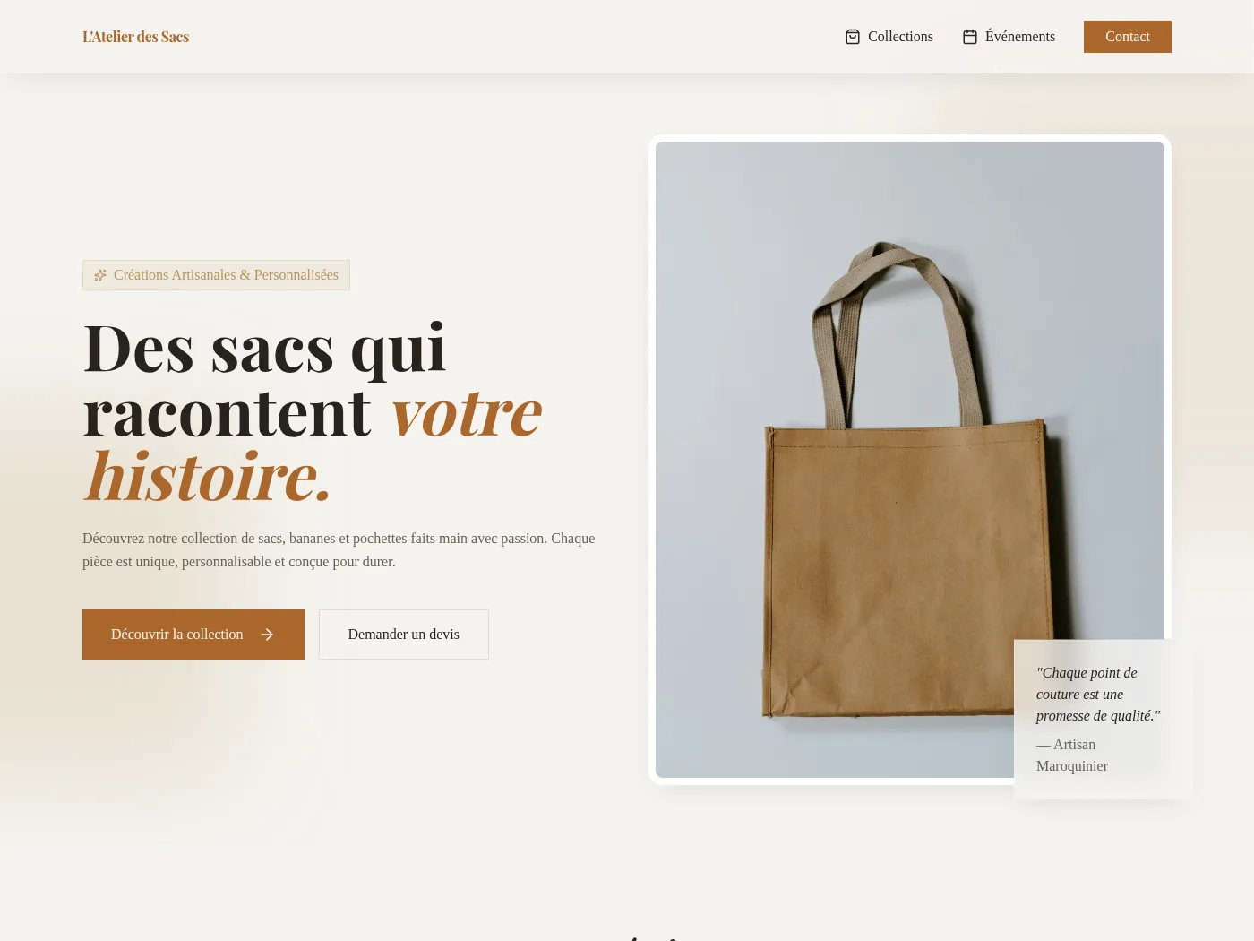 Artisan Bag Portfolio