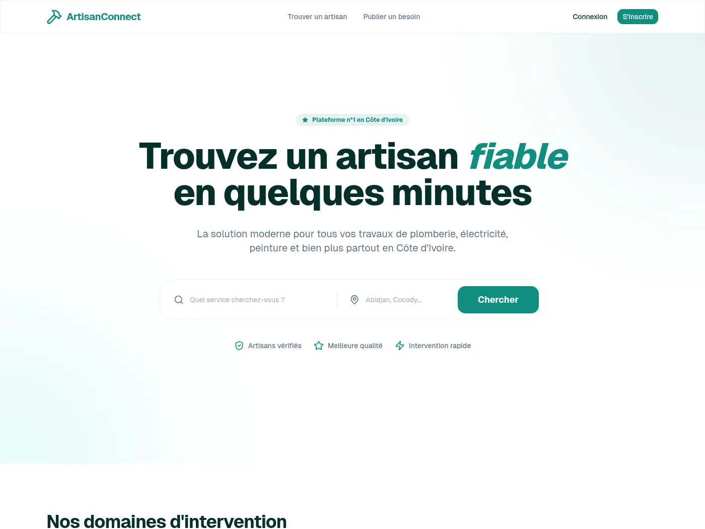 ArtisanConnect CI