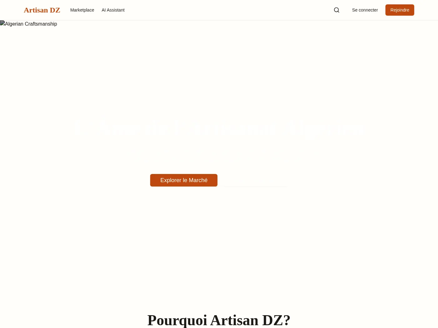 Artisan DZ Marketplace