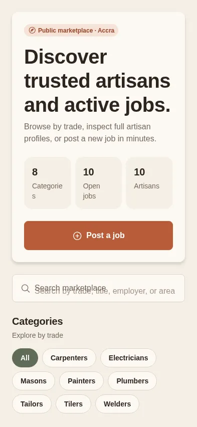 ArtisanMatch Accra