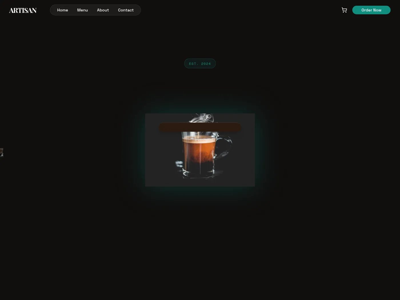 Artisan Coffee Landing