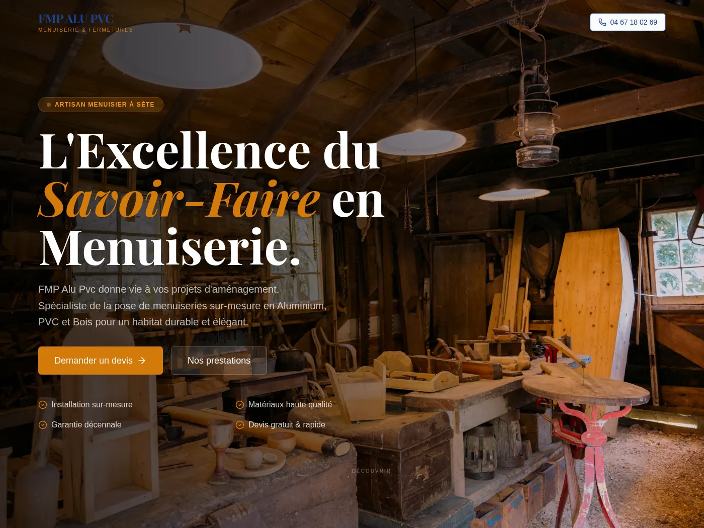 Menuisier Web Presence
