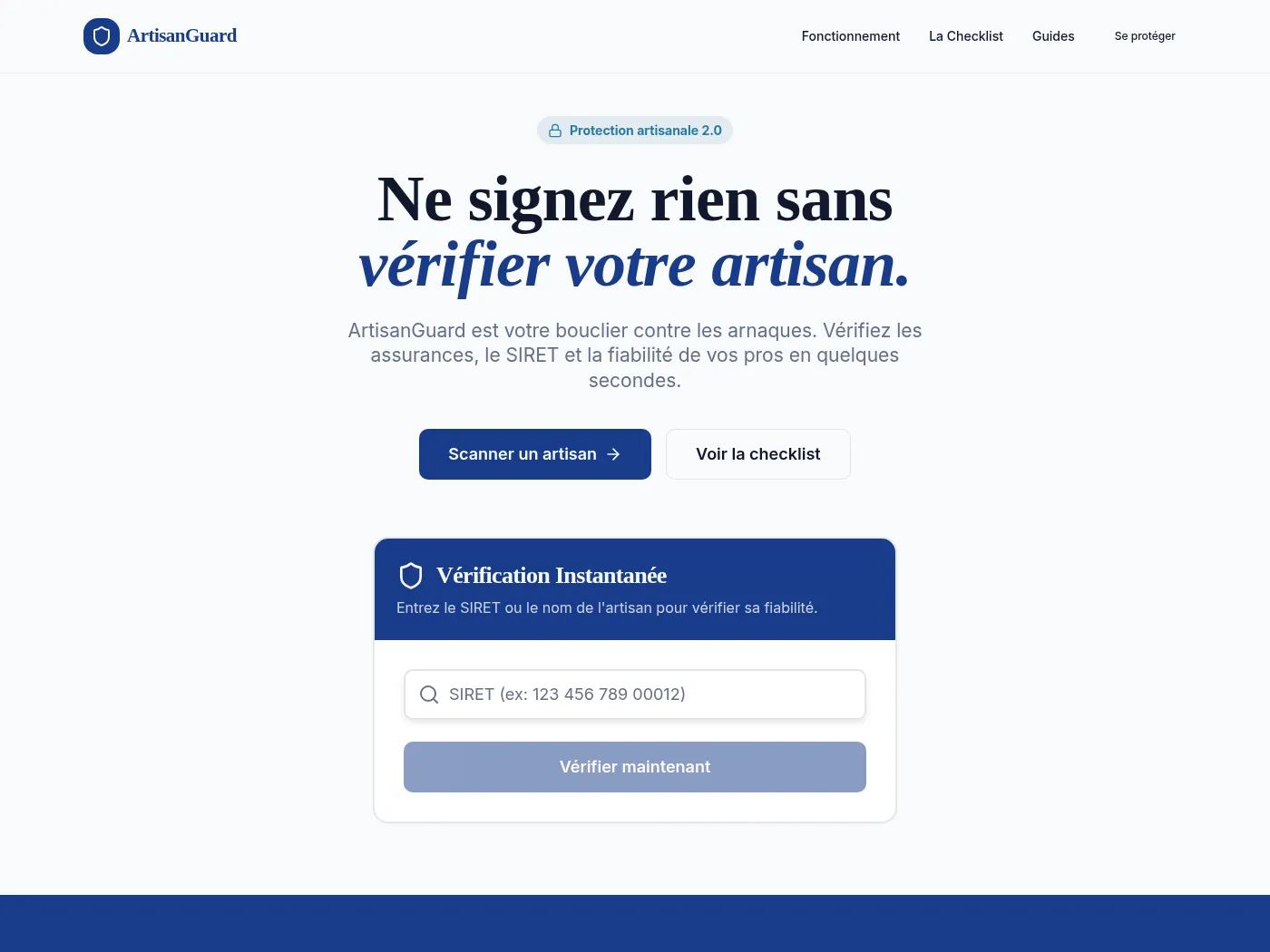 ArtisanGuard Website