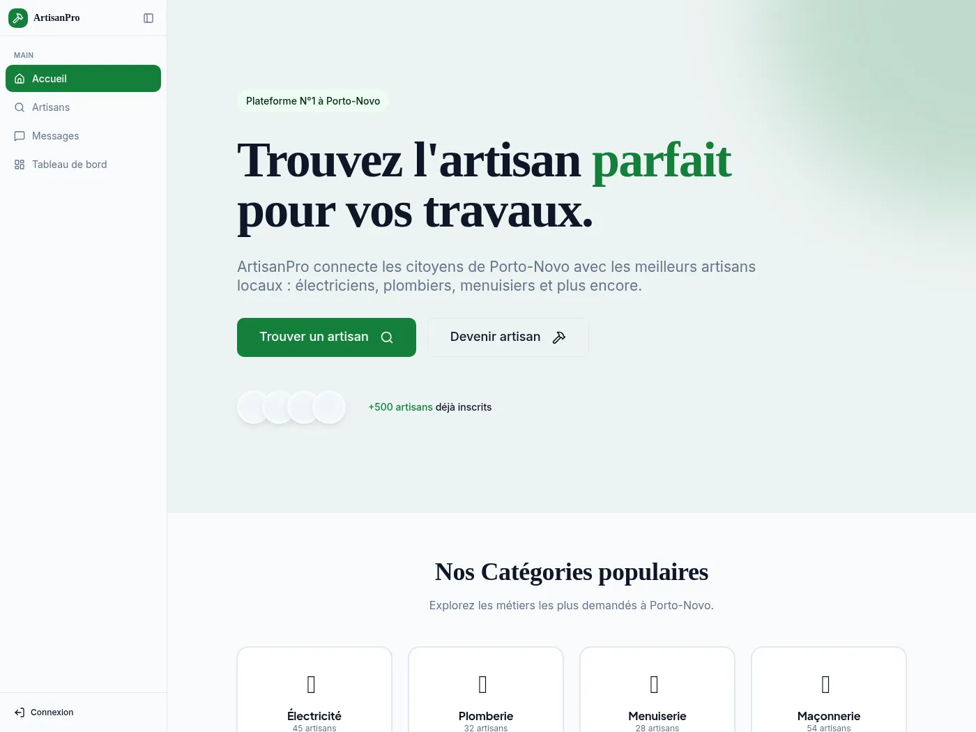 ArtisanPro Platform