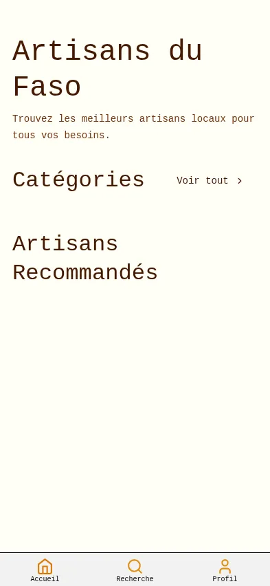 Artisans du Faso App