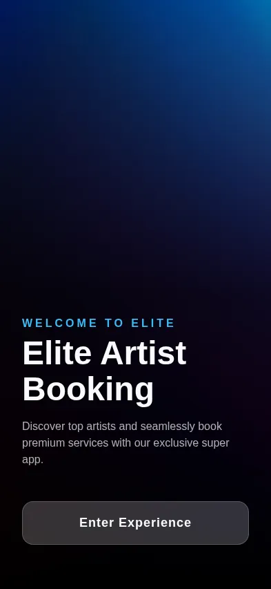 Elite Artist Booking SuperApp