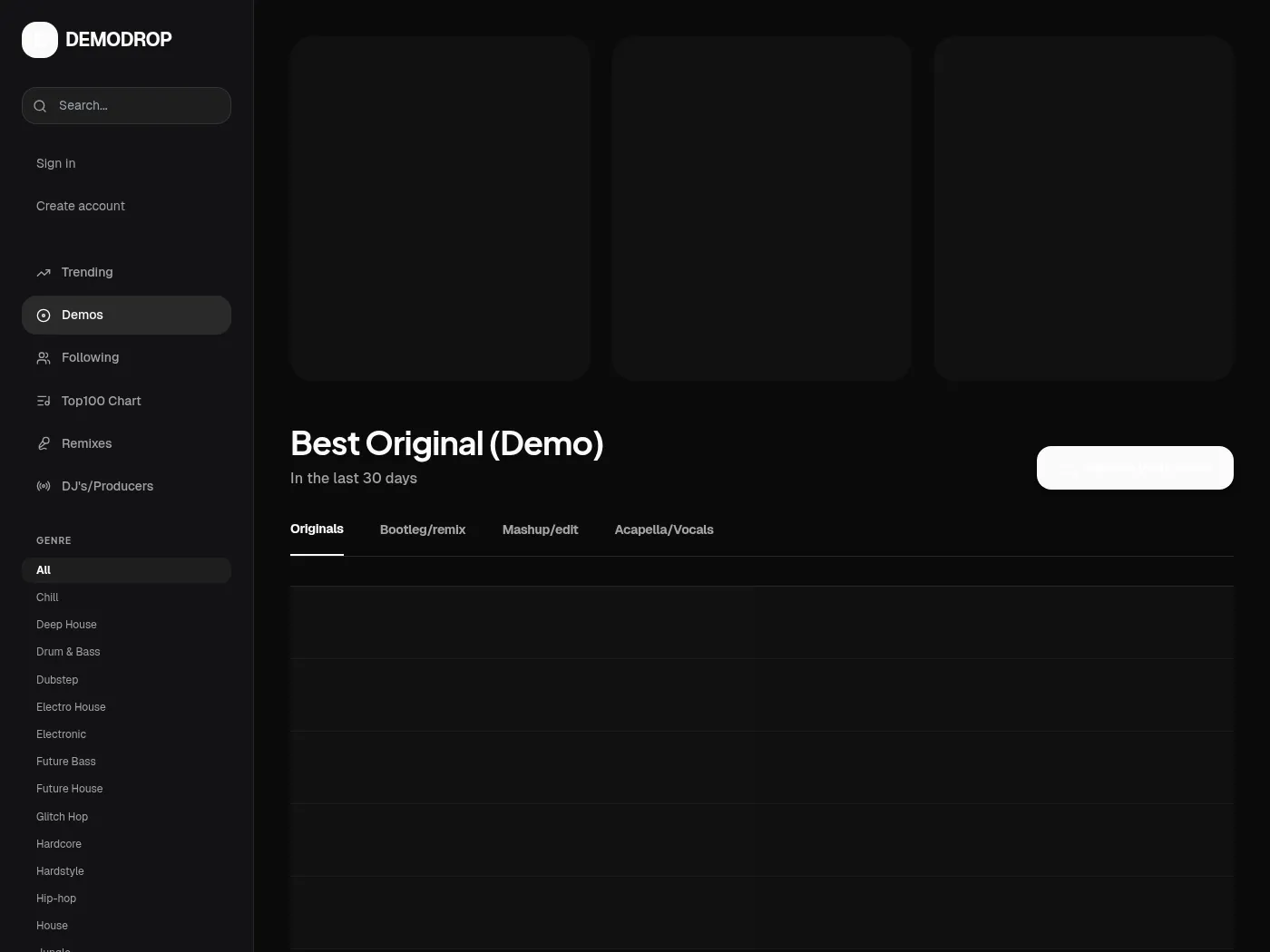 Artist Feed Template