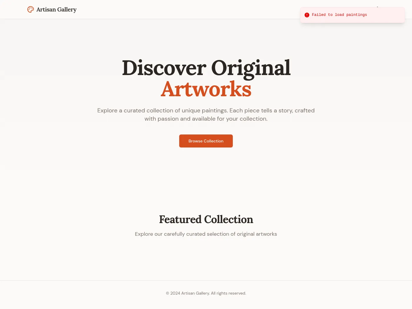 Artist Portfolio Shop
