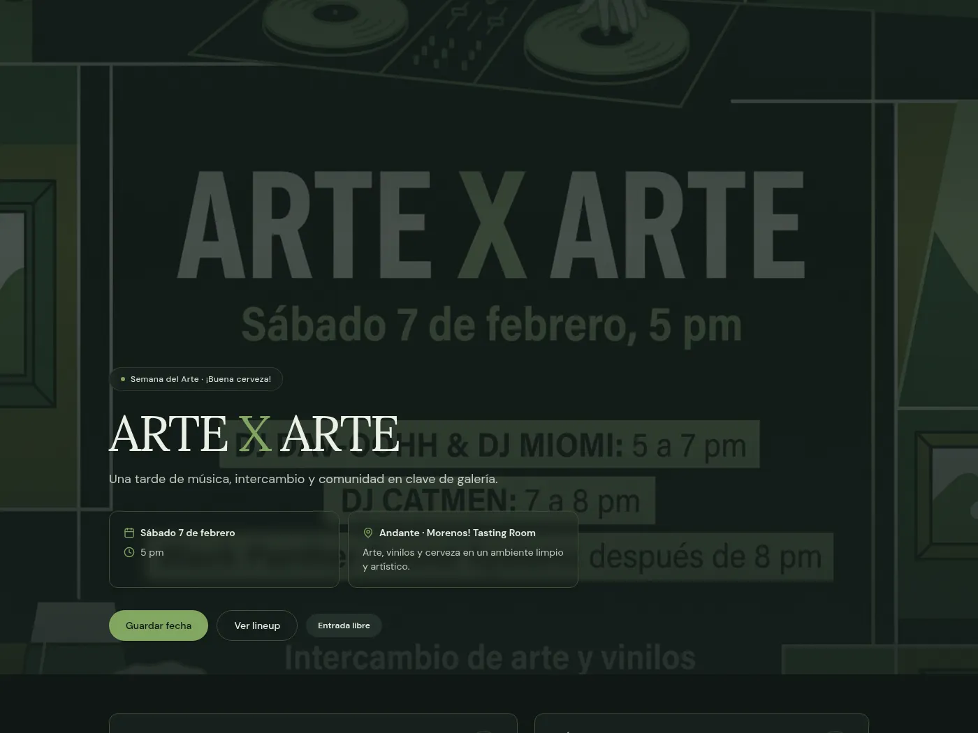 Artistic Logo Landing