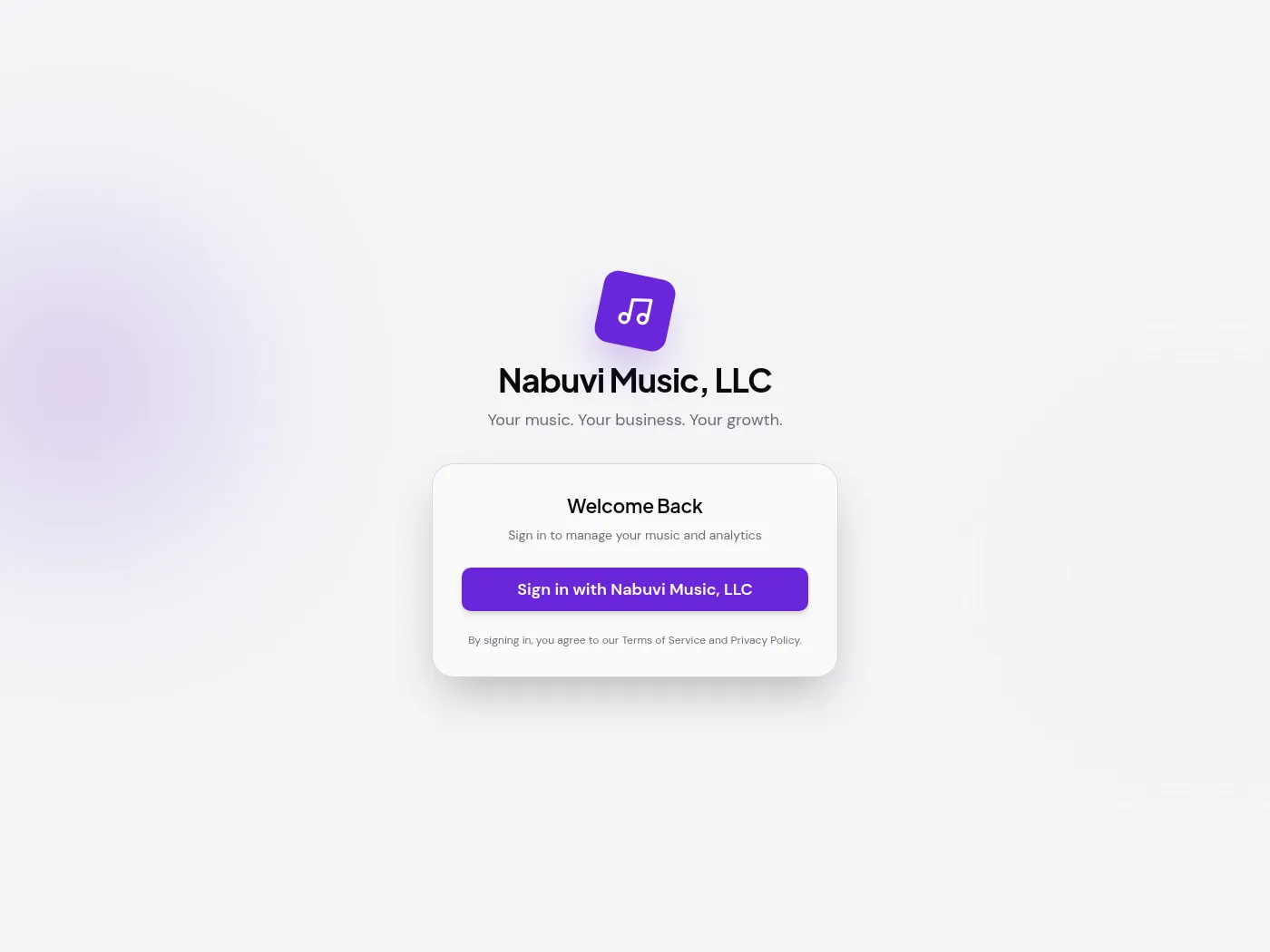 Artists Dashboard - Nabuvi Music
