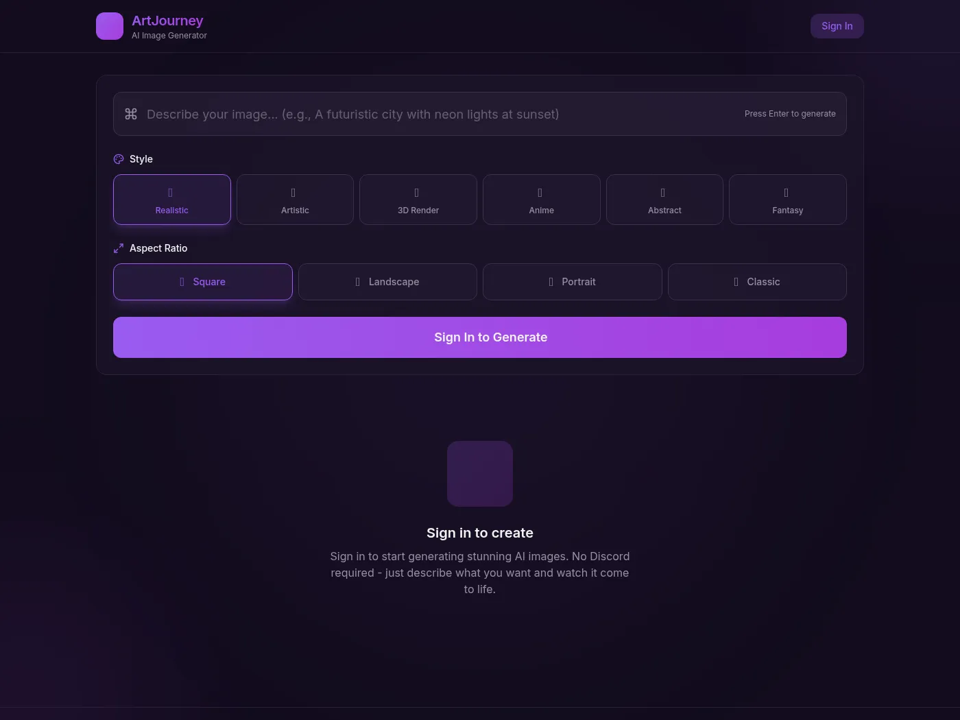 ArtJourney Generator