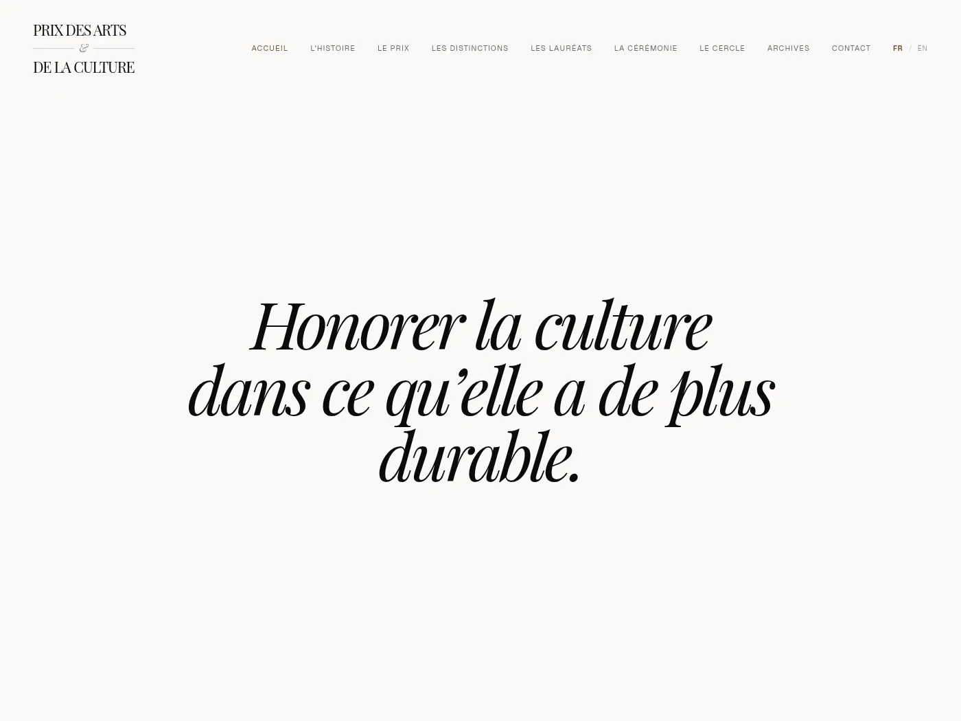 Arts & Culture Prize Site