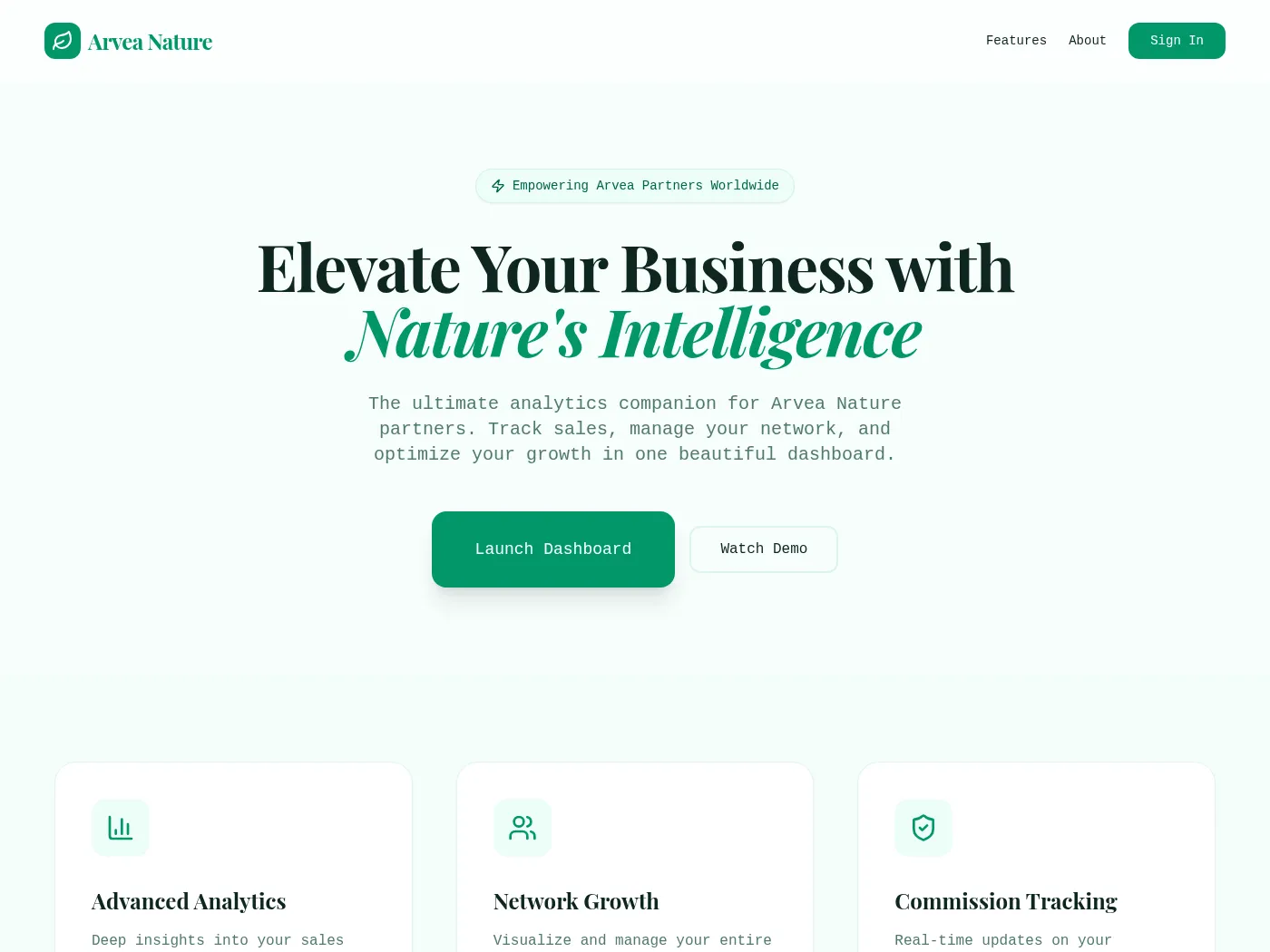 Arvea Nature Analytics