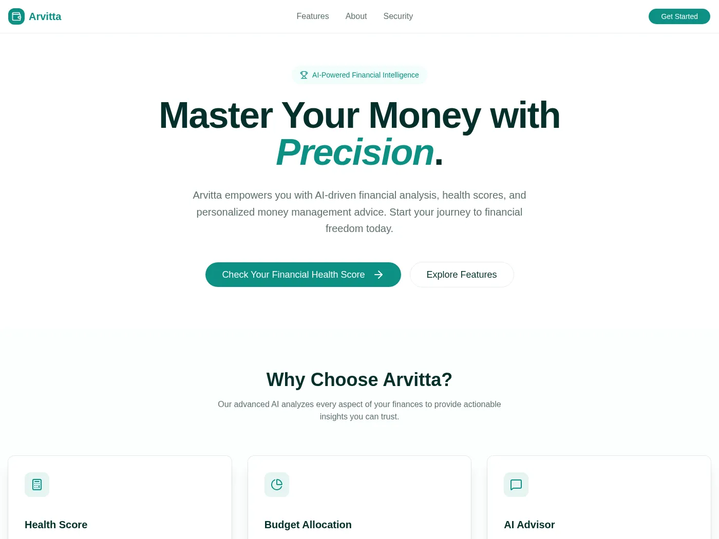 Arvitta Fintech Advisor