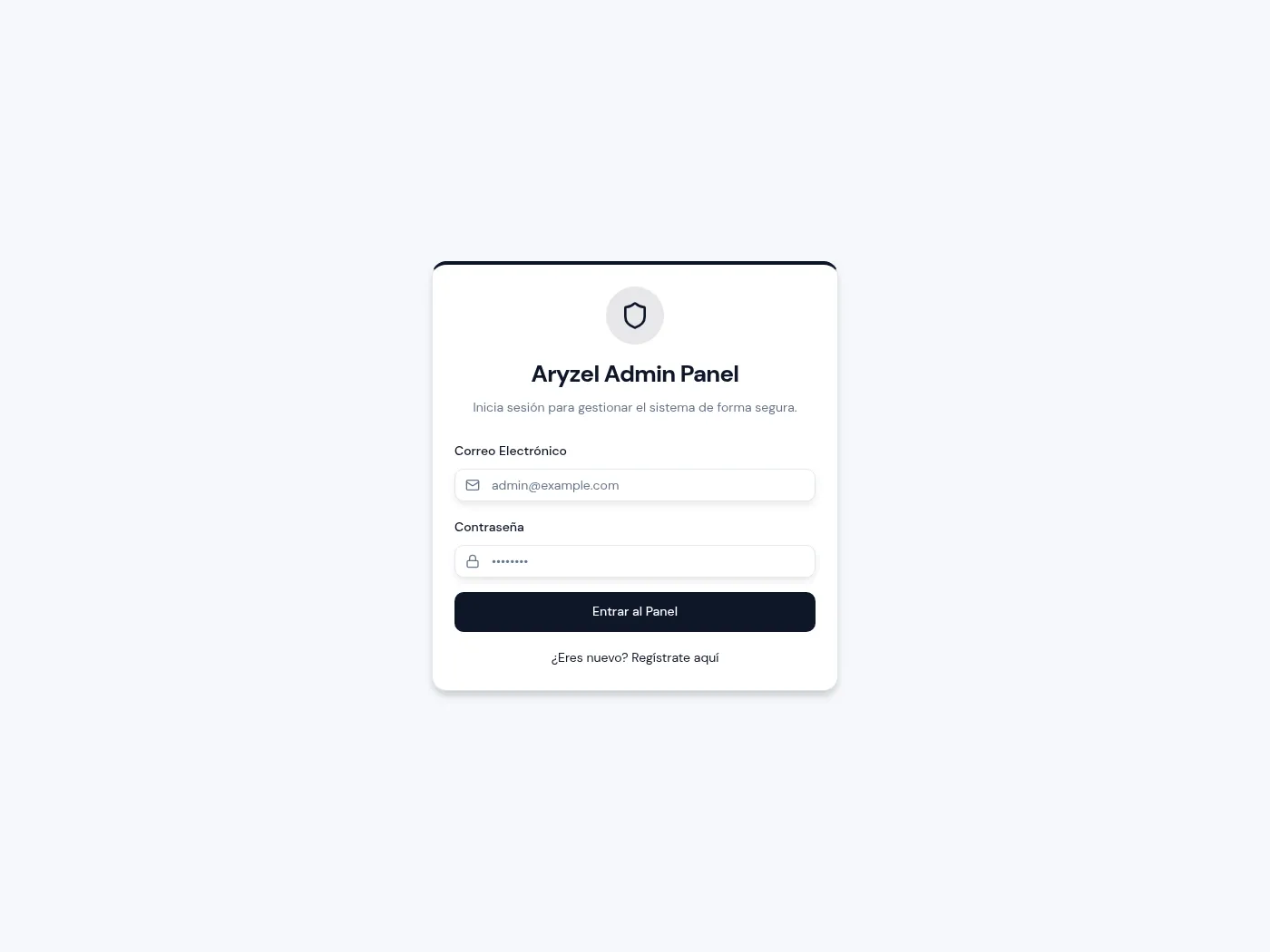 Aryzel Admin Panel