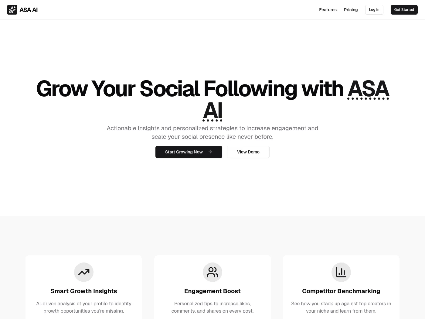 Asa AI Social Boost