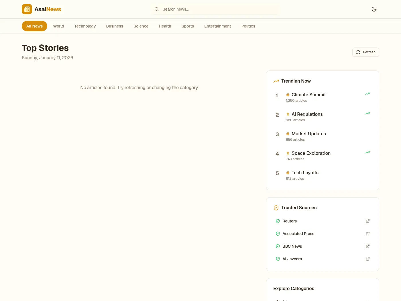 AsalNews Aggregator