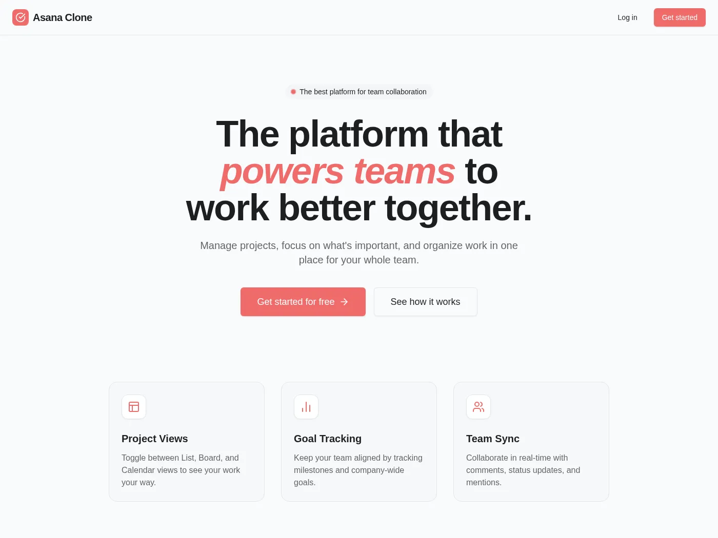 Asana Fullstack Clone