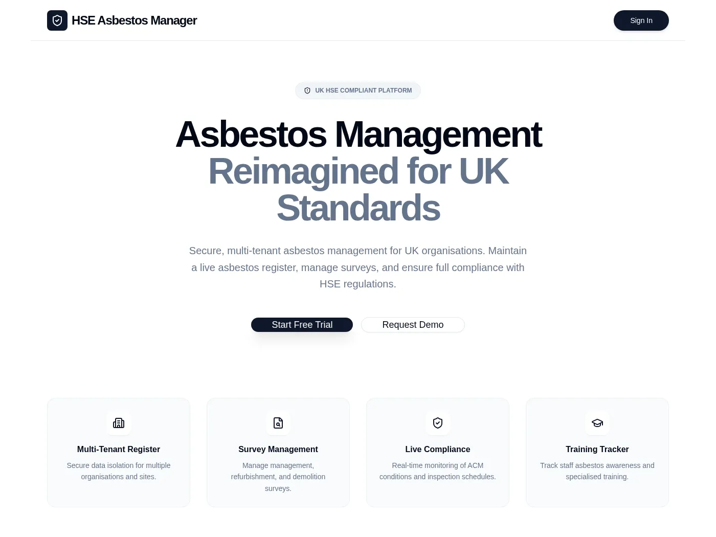 HSE Asbestos Manager