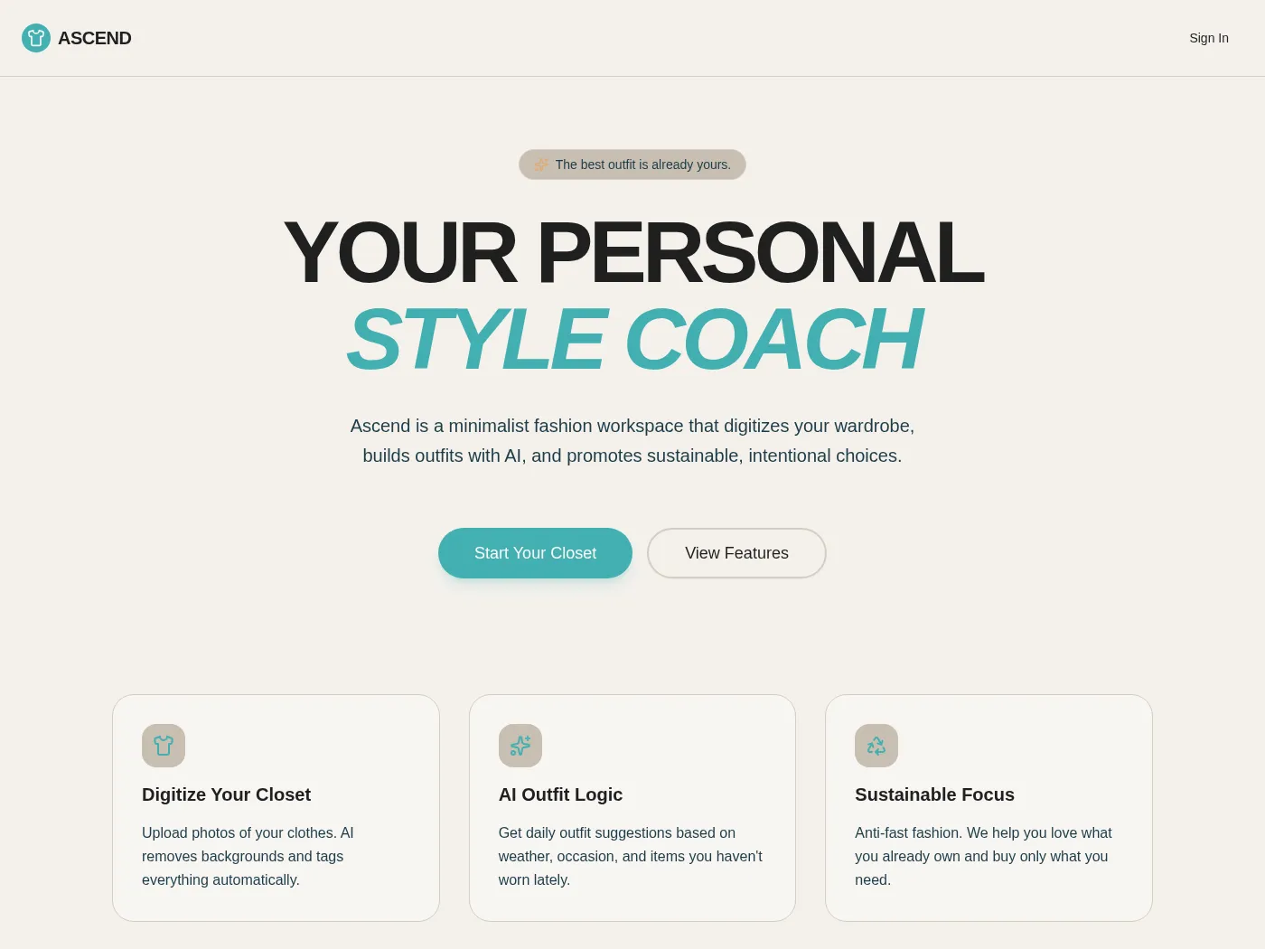 Ascend Closet Coach