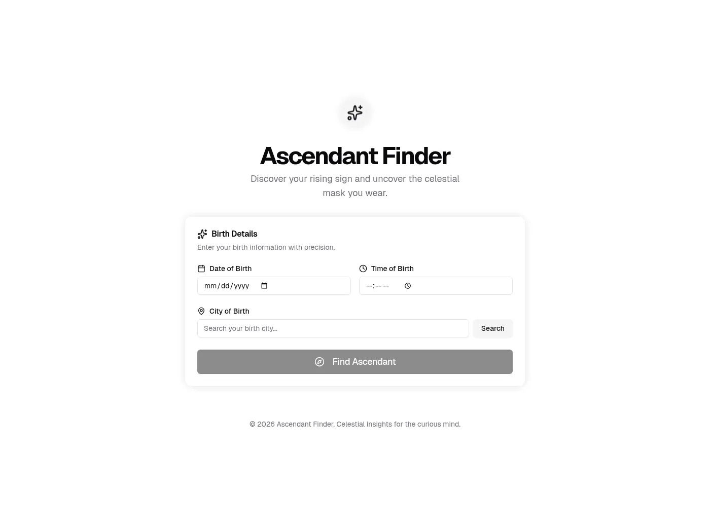 Ascendant Finder