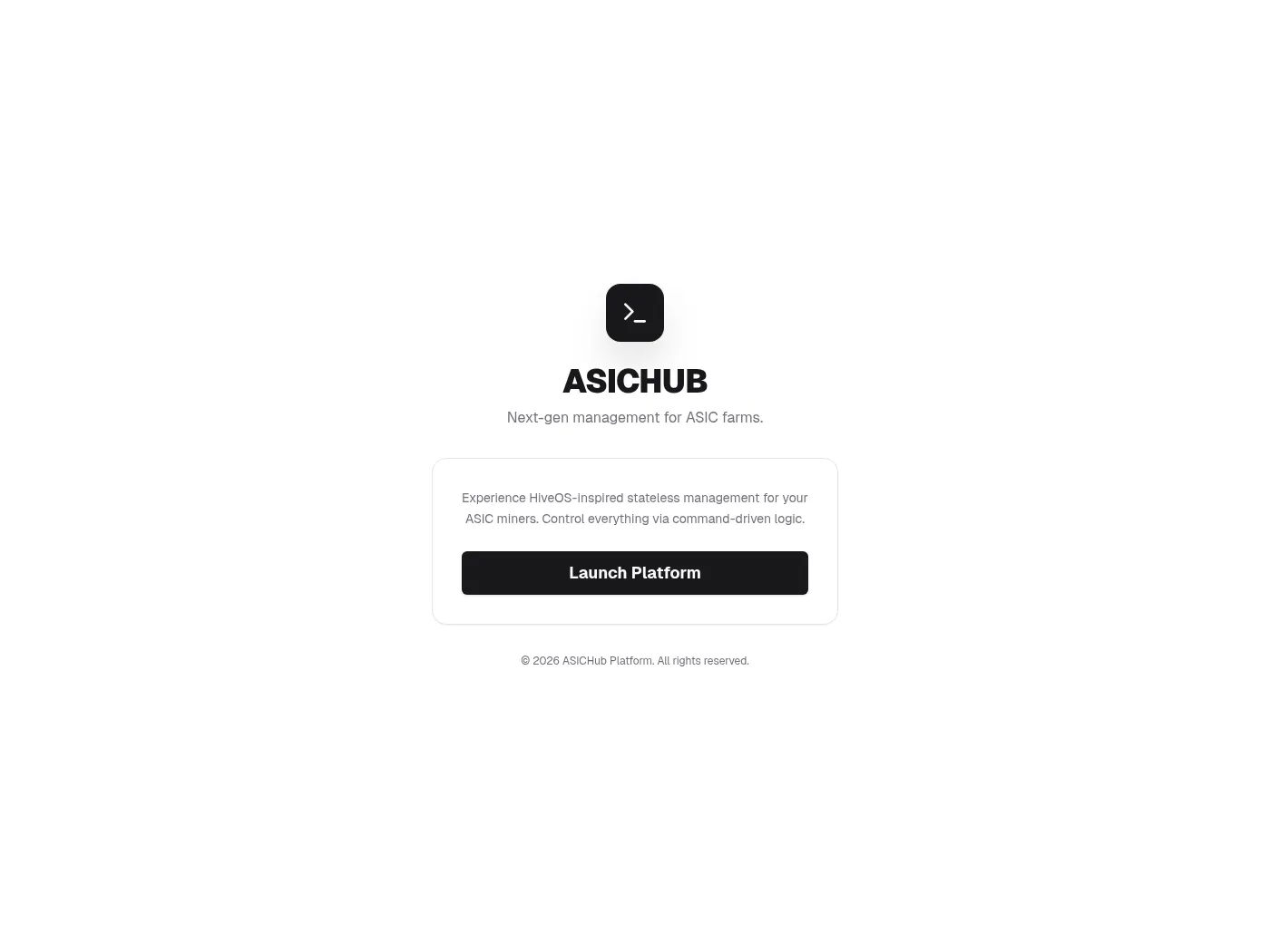 ASICHub Mining Platform