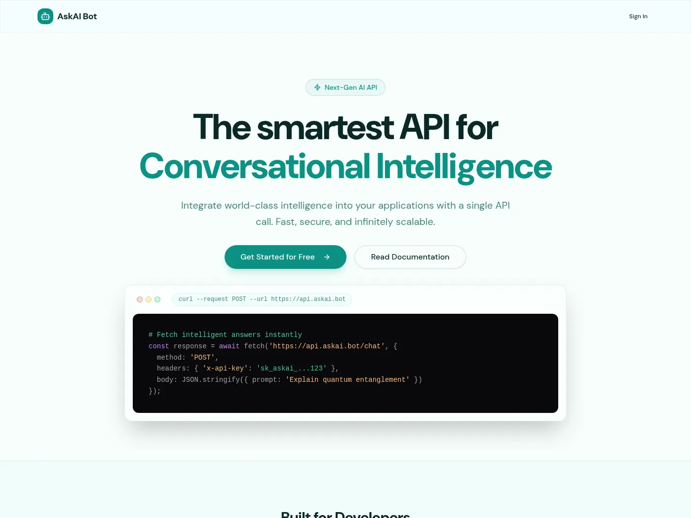 AskAI Bot API