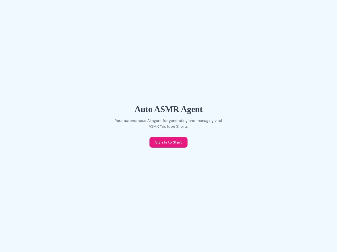 Auto ASMR Shorts Agent