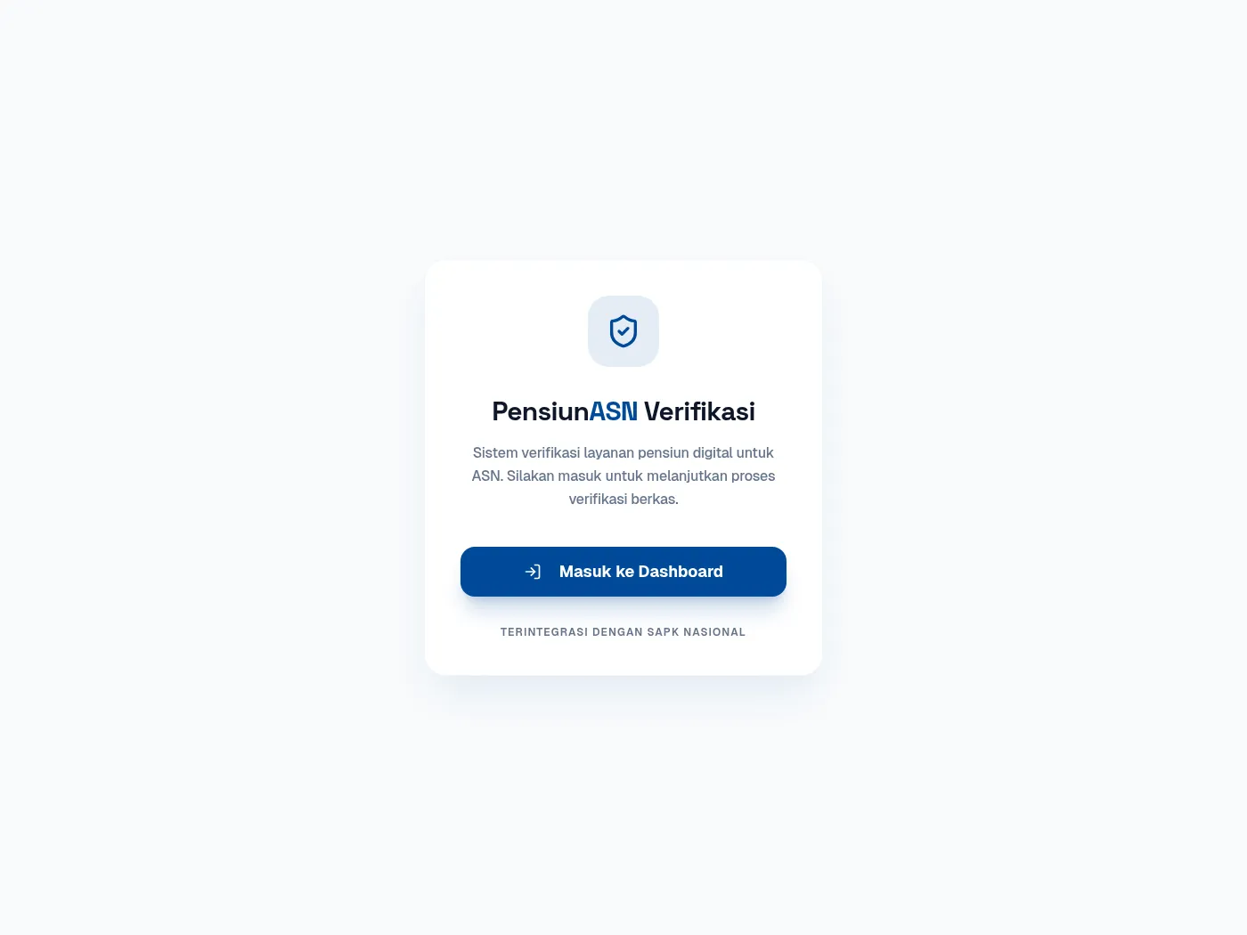 Pensiun ASN Verifikasi
