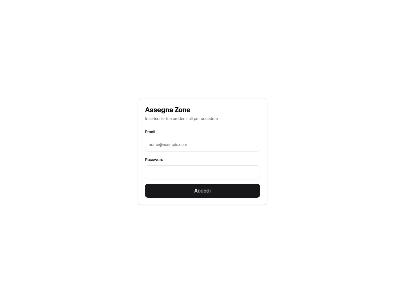 Assegna Zone App