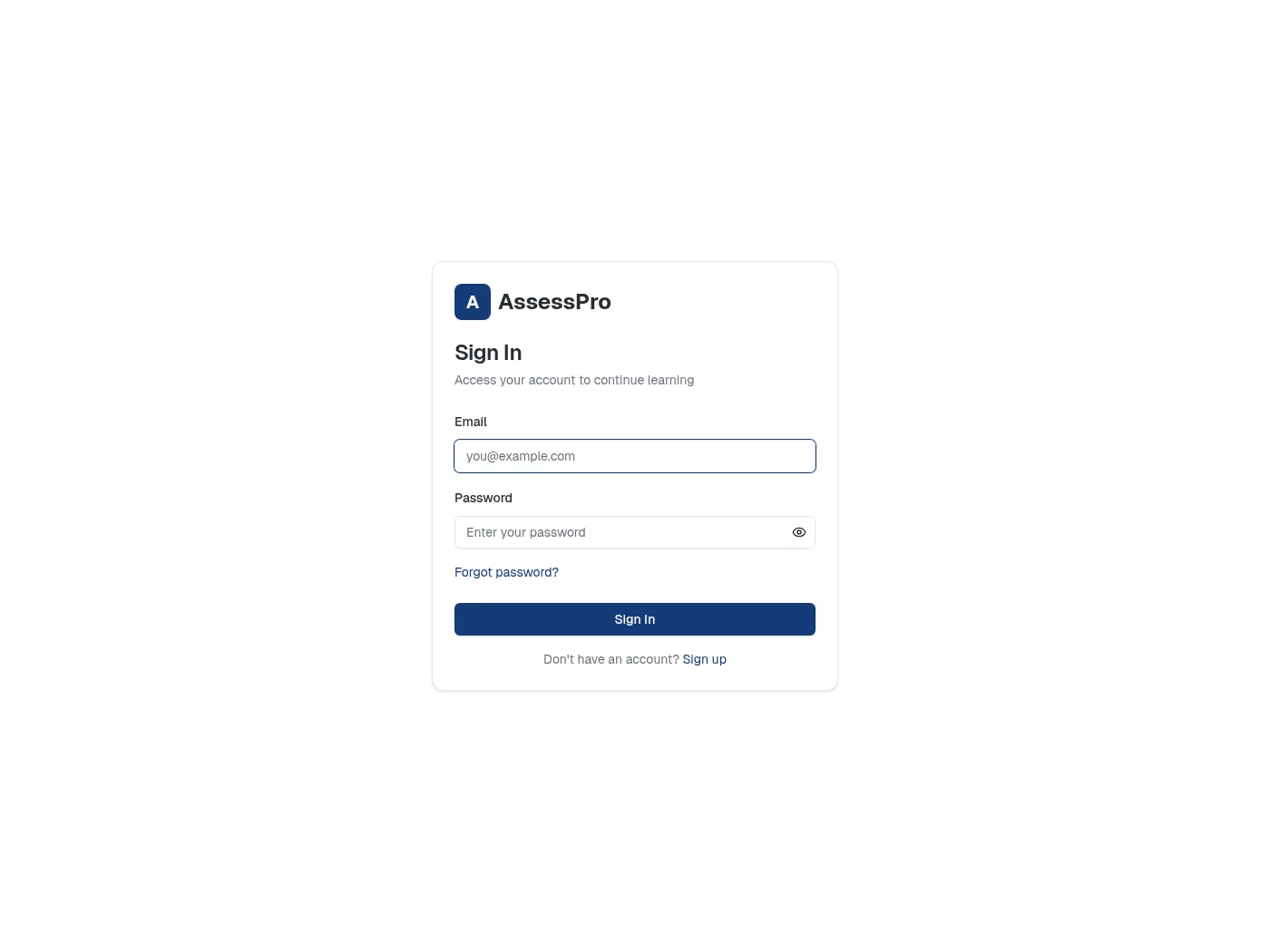 AssessPro NextGenAccess