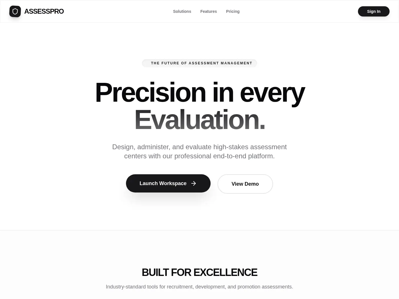 AssessPro Platform