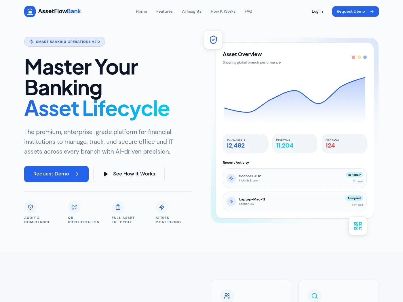 AssetFlow Bank Landing