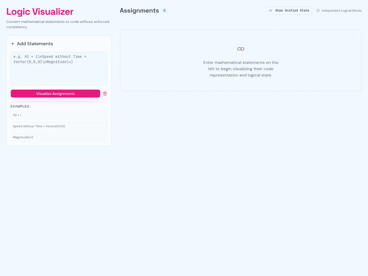 Assignment Logic Visualizer