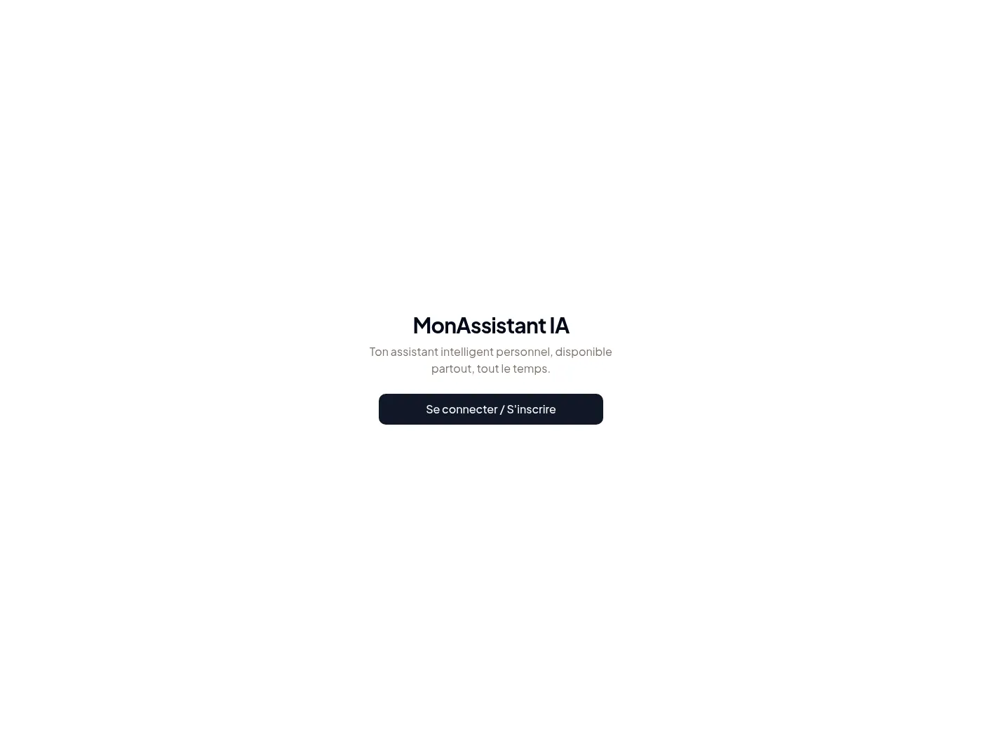 MonAssistant IA Personnel