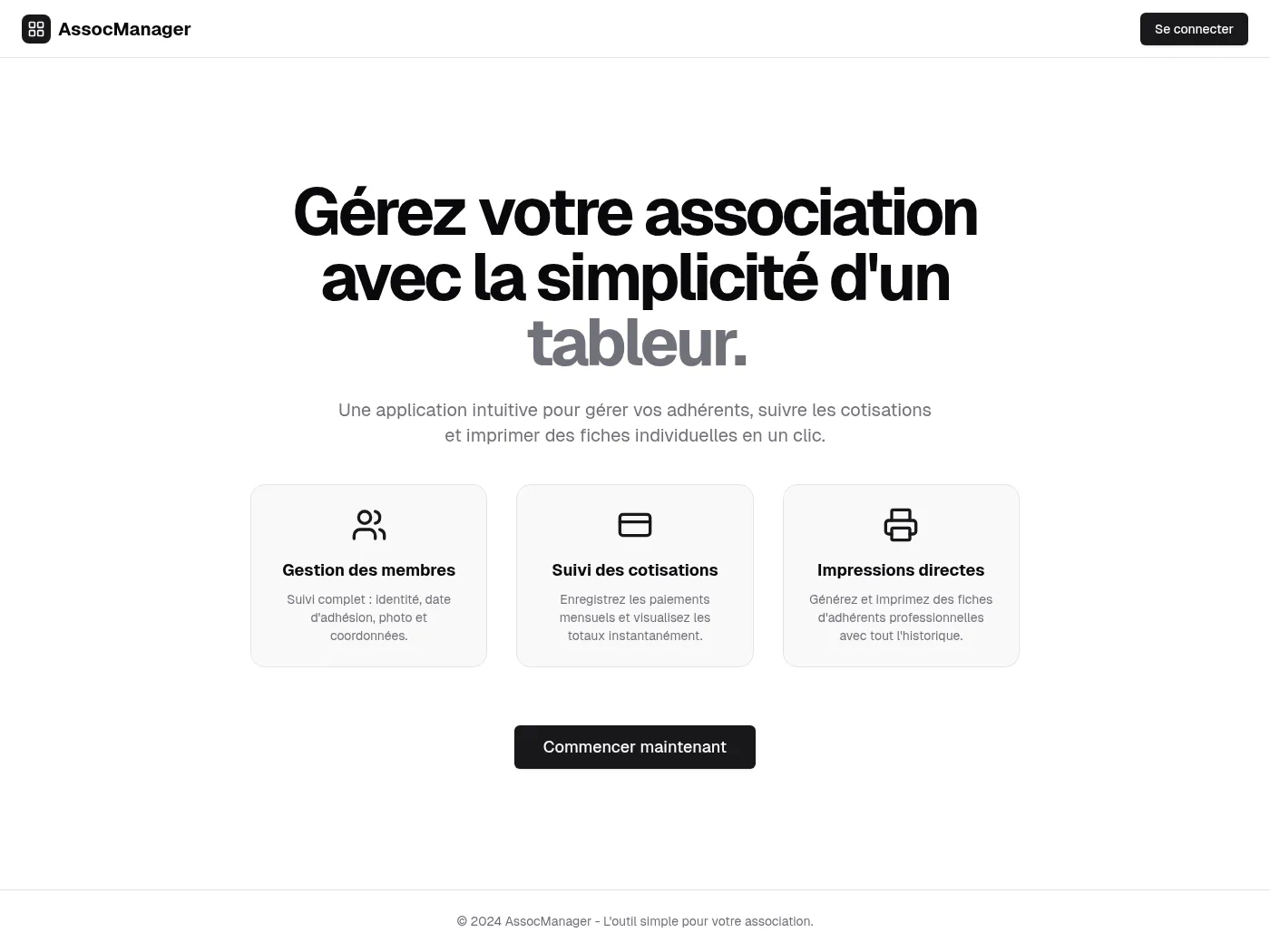 Association Manager App