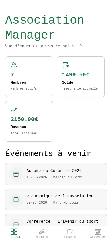 Association Manager Excel