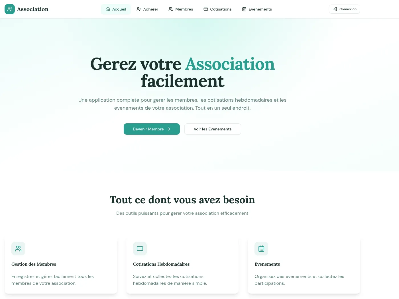 Association Member App